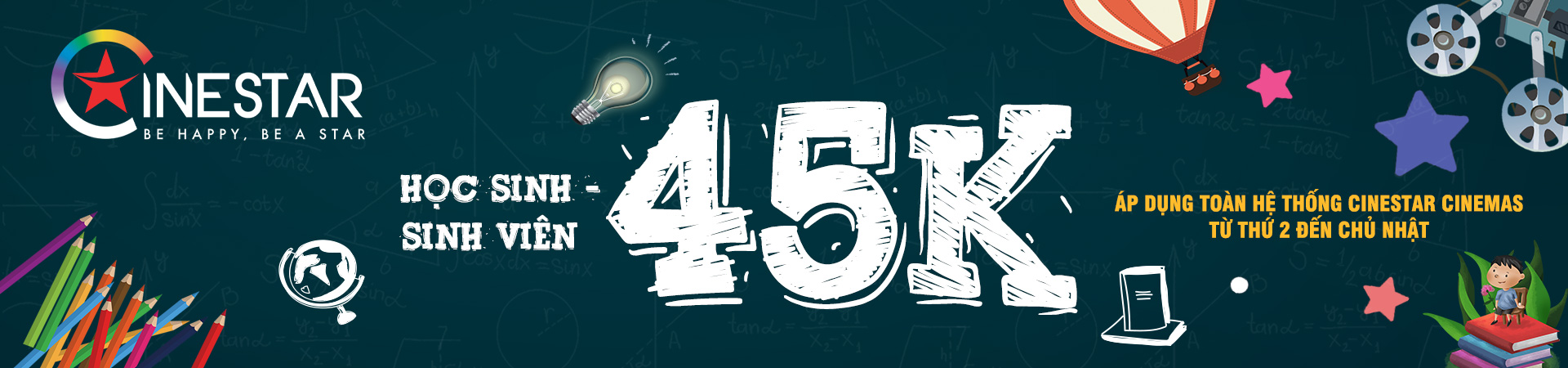 CINESTAR - Hệ thống Rạp chiếu phim giá rẻ, hiện đại bậc nhất